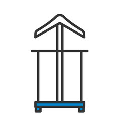 Set glyph icons clothes hanger Royalty Free Vector Image