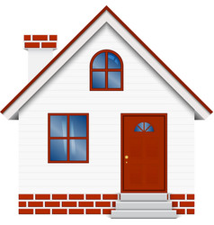 House in cartoon style isolated Royalty Free Vector Image