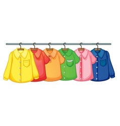 Clothes hanging Royalty Free Vector Image - VectorStock