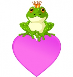 Heart frog Royalty Free Vector Image - VectorStock