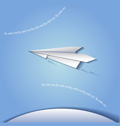 Paper airplane Royalty Free Vector Image - VectorStock