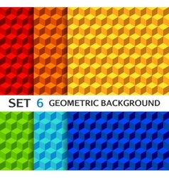 Seamless geometric blocks quilt pattern Royalty Free Vector