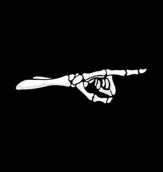 Hand with forefinger pointing forward neon sign Vector Image