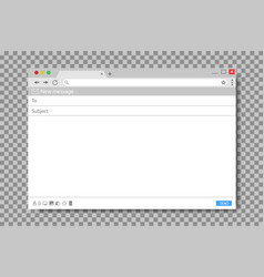 E-mail blank template concept Royalty Free Vector Image