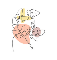Single continuous line drawing luxury Royalty Free Vector