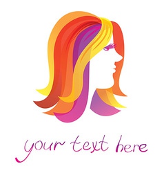 Logo plus size woman curvy symbol Royalty Free Vector Image