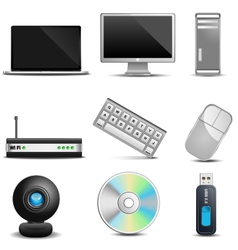 Basic interface icons Royalty Free Vector Image