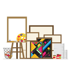 Pottery studio infographics Royalty Free Vector Image