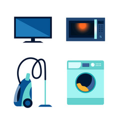 Flat consumer electronics icon set Royalty Free Vector Image