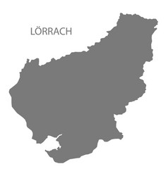 Breisgau-hochschwarzwald county map of baden Vector Image