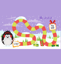 Christmas board game Royalty Free Vector Image