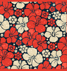 Embroidery seamless pattern with beautiful flowers