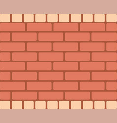 Cartoon brick wall Royalty Free Vector Image - VectorStock