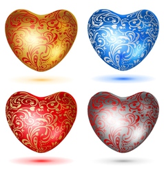 Hearts seamless pattern Royalty Free Vector Image