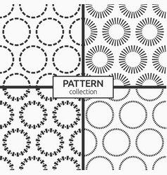 Set abstract geometric circular shapes Royalty Free Vector