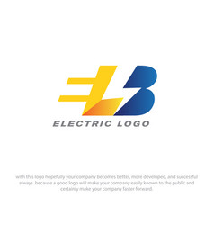 Power electric logo designs Royalty Free Vector Image
