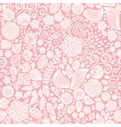 Floral doodle wallpaper seamless pattern Vector Image