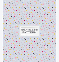 Retro seamless pattern with simple line geometric Vector Image