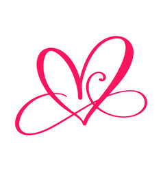 Pink heart balloon symbol Royalty Free Vector Image