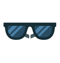 Sunglasses side view Royalty Free Vector Image