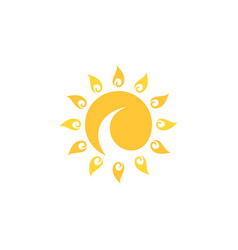 Sun bright Royalty Free Vector Image - VectorStock