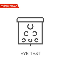 Vision test board Royalty Free Vector Image - VectorStock