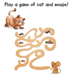 Mouse and cheese maze game for kids education Vector Image