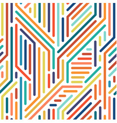 Striped seamless geometric pattern digital Vector Image