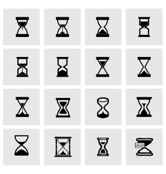 Clock hourglass and stopwatch analog watch Vector Image