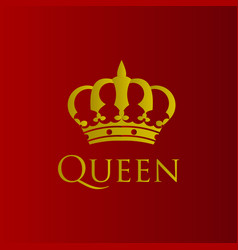 Queen template design Royalty Free Vector Image