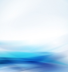 Abstract smooth blue flow background for nature Vector Image