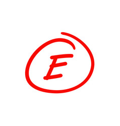 Zero test score bad school exam results grade Vector Image