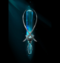 Amulet with gemstone Royalty Free Vector Image
