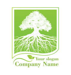 Green tree template Royalty Free Vector Image - VectorStock