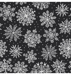 Hand drawn snowflakes Royalty Free Vector Image