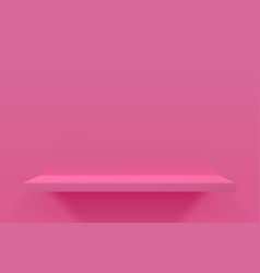 Empty inside pink room Royalty Free Vector Image