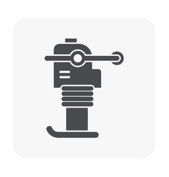 Soil compaction equipment Royalty Free Vector Image