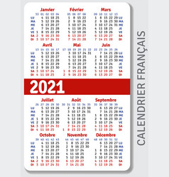 Modern 2021 new year calendar design template Vector Image