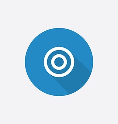 Target isolated on transparent target icon flat Vector Image