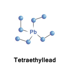 Tetraethyllead is an organolead compound Vector Image