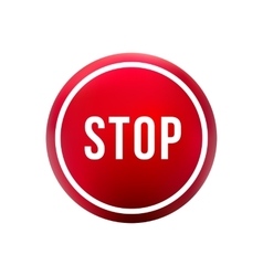 Car engine start stop button ignition push circle Vector Image