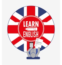 Learn english design Royalty Free Vector Image