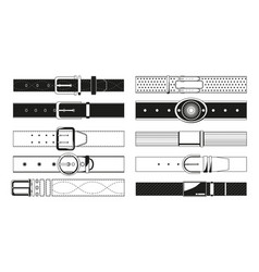 Men black belt Royalty Free Vector Image - VectorStock