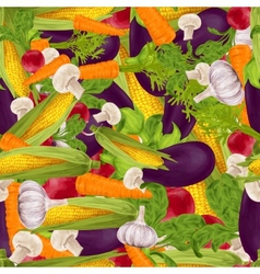 Vegetables seamless pattern Royalty Free Vector Image