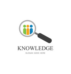 Knowledge education logo Royalty Free Vector Image