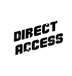 Direct access rubber stamp Royalty Free Vector Image