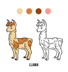 Funny llama animal Royalty Free Vector Image - VectorStock