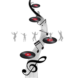 Circle music notes Royalty Free Vector Image - VectorStock