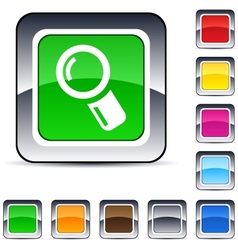 Zoom square button Royalty Free Vector Image - VectorStock