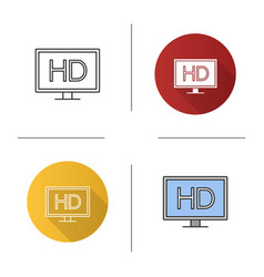 Hd tv Royalty Free Vector Image - VectorStock